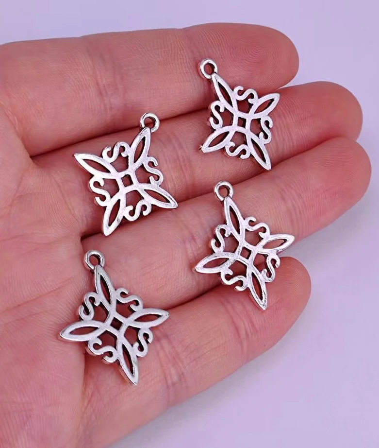 50pcs Witch Knot Witchcraft Celtic Knot Charm Pendant Protection Amulet ...
