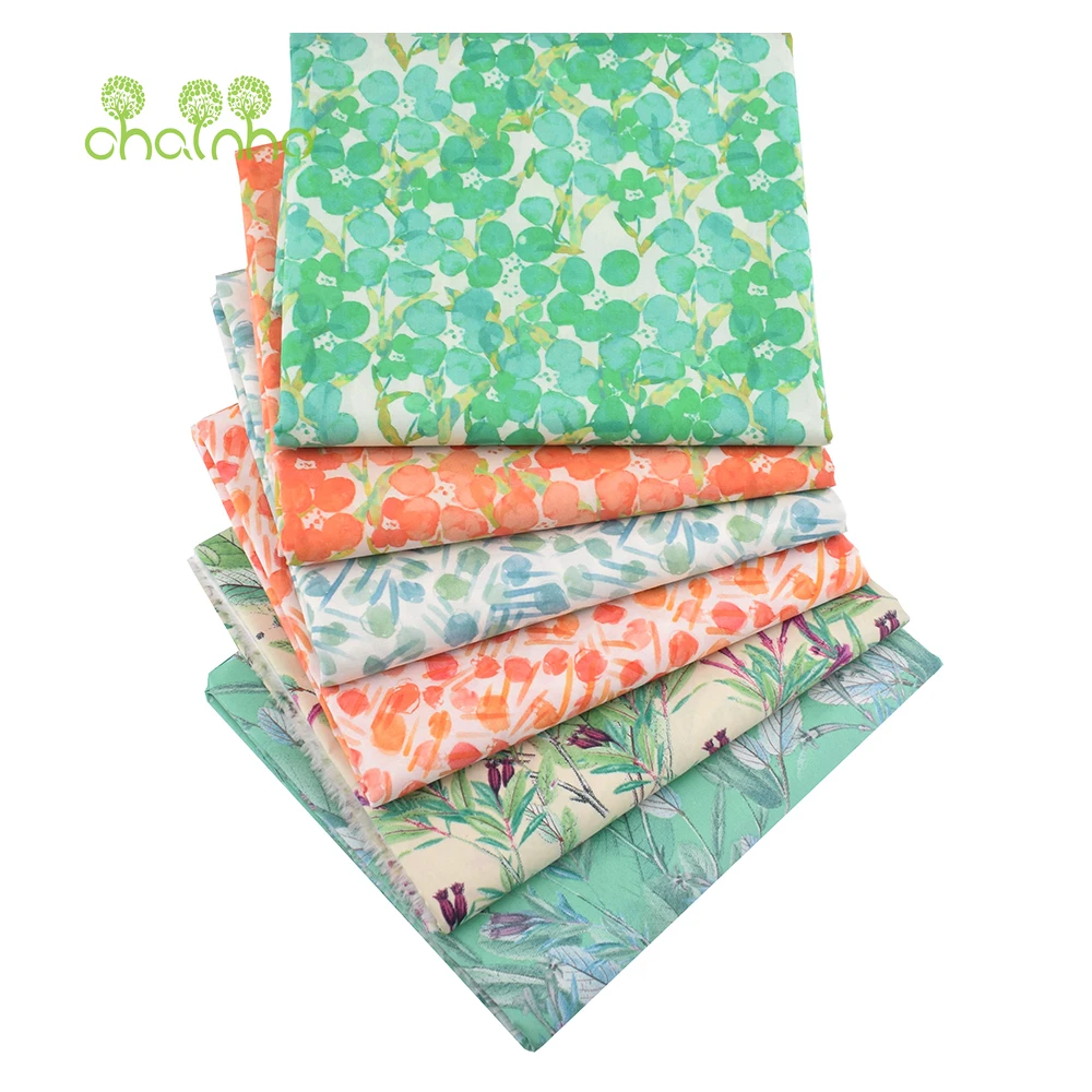 Chainho-Soft-Poplin-Cotton-Fabric-Digital-Printed-Plain-Weave-DIY ...