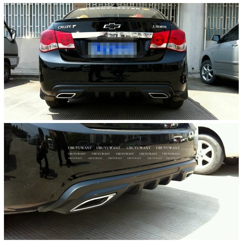 For Cruze Rear Spoiler Abs Rear Bumper Diffuser Bumpers Protector For ...