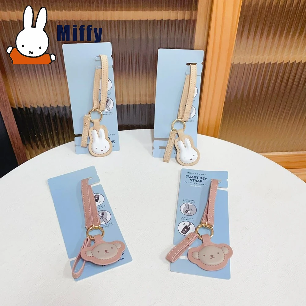 Kawaii Miffy Boris Big Head Keychain Cute Rabbit Backpack Hanging ...