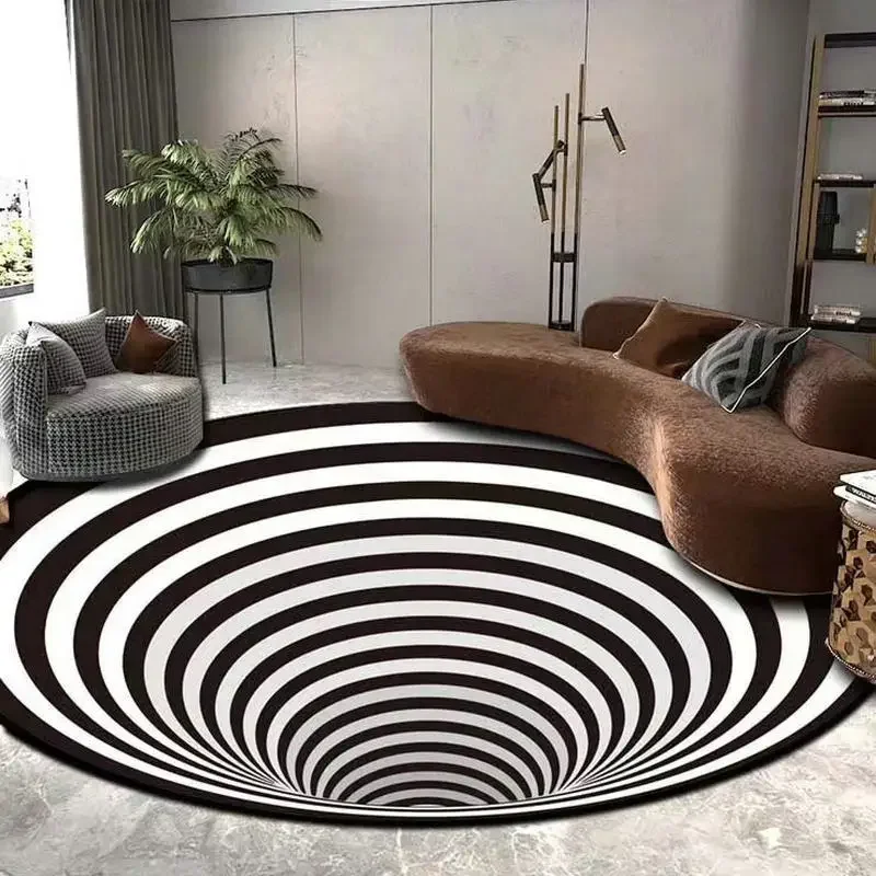 Magical-Swirl-3D-Rug-Circular-Three-dimensional-Space-Illusion-Vertigo ...