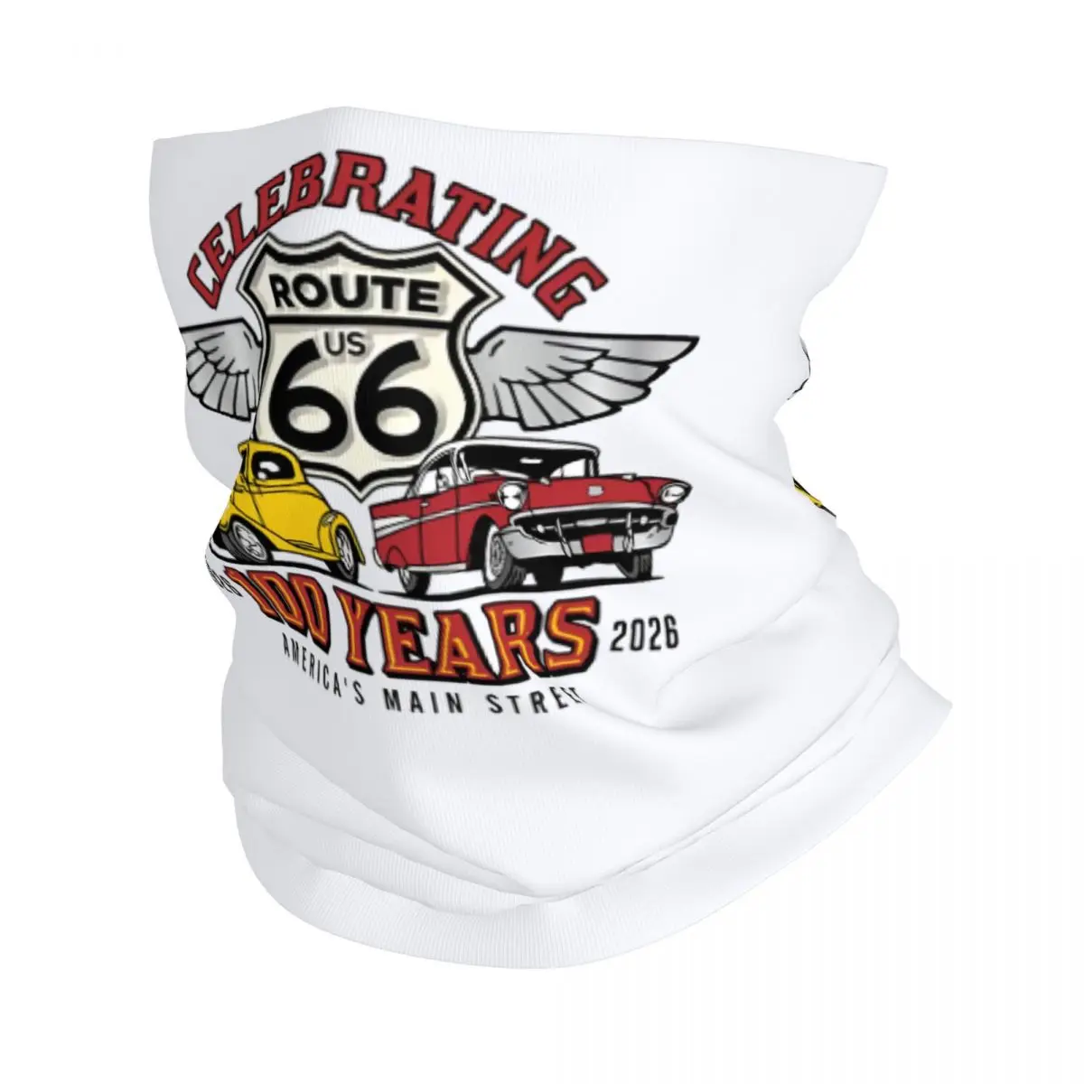 Custom Americas Highway Route 66 Bandana Neck Gaiter Windproof Face ...