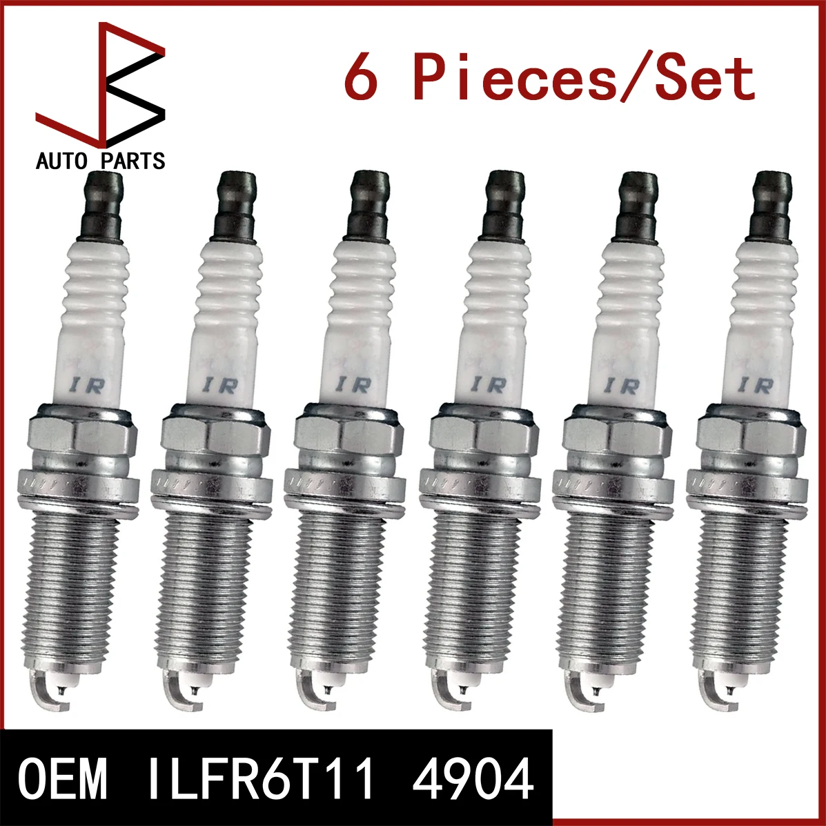 6 Pieces/Set Spark Plug OEM ILFR6T11 4904 90048-51185 90048-51185 ...