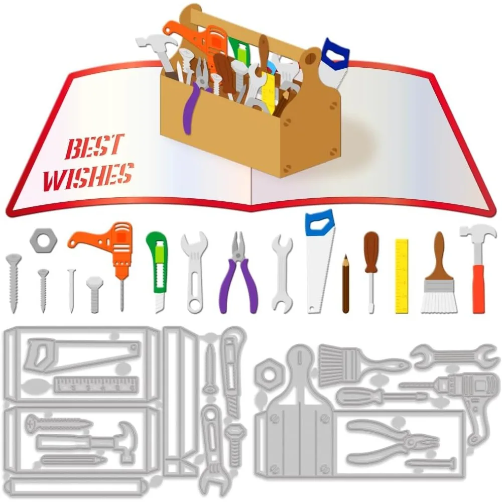 3D-Popup-Toolbox-Cut-Dies-Tool-Metal-Paper-Cutting-Dies-Stencils-Screw ...