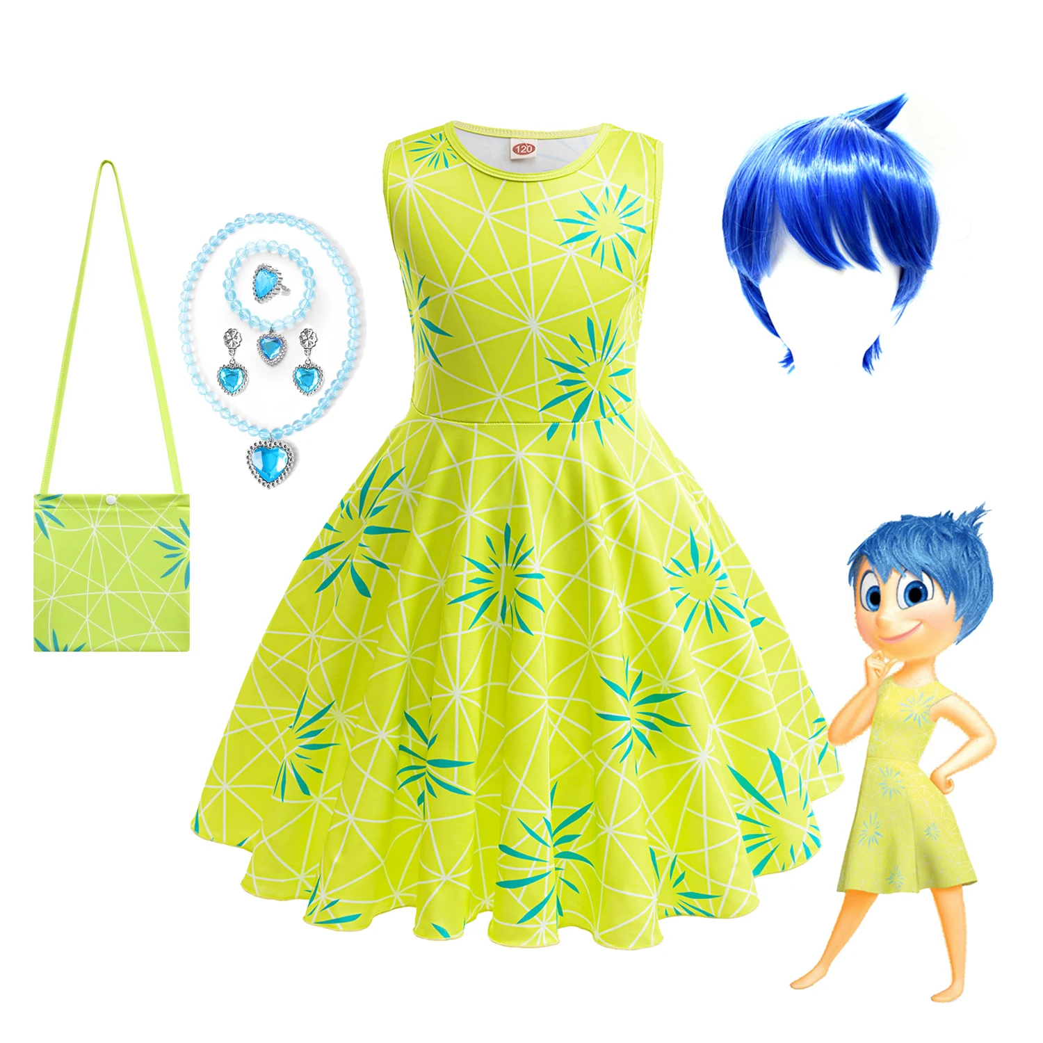 Disfraz-de-Cosplay-de-pel-cula-Inside-Out-Joy-para-ni-os-y-ni-as ...