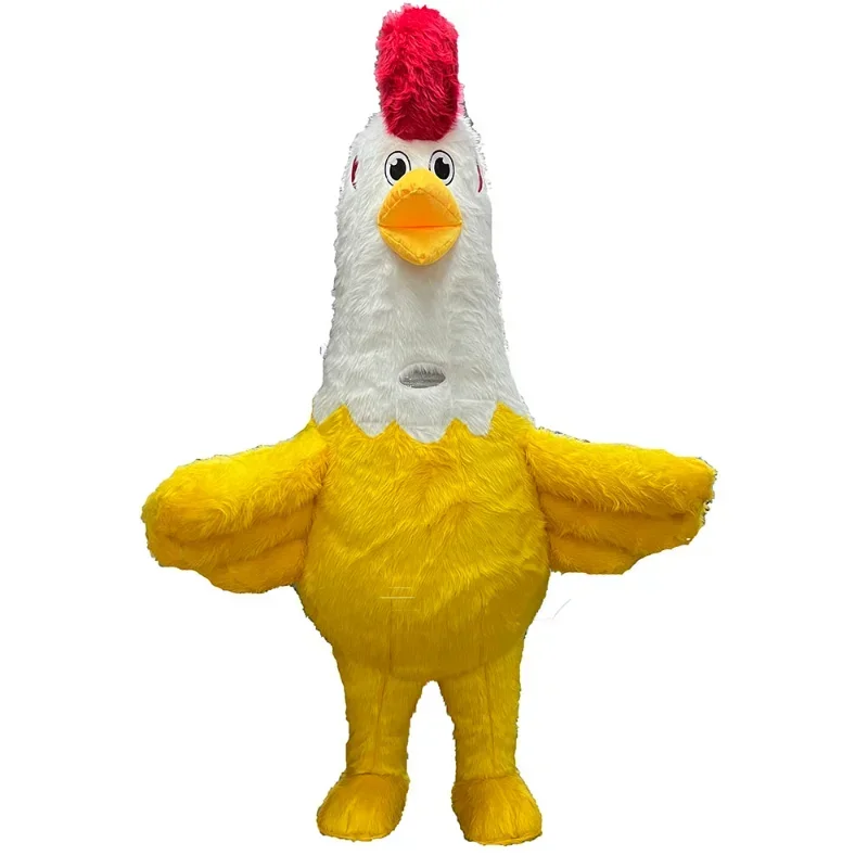 Full-Body-Inflatable-Yellow-Rooster-Costume-Adult-Mascot-Suit-for ...