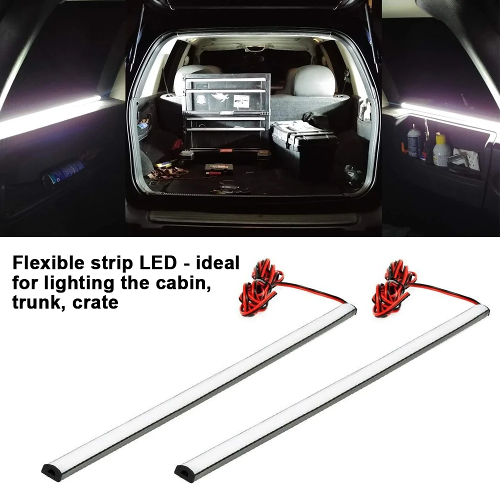 Tira LED flexible de 24 V 20-100 cm para iluminar el maletero, el cajón ...