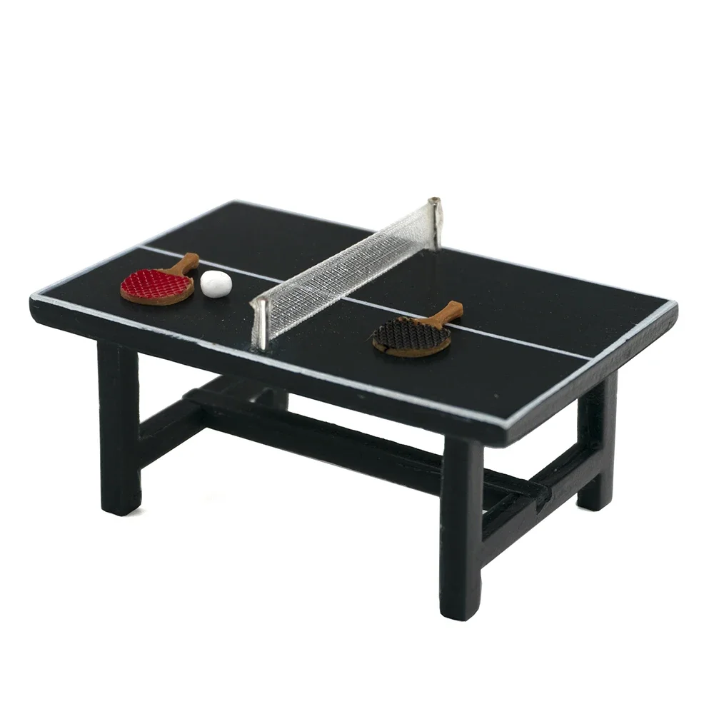 Miniature-Table-Tennis-Simulation-Racket-Model-Toy-Doll-House-Decorar ...