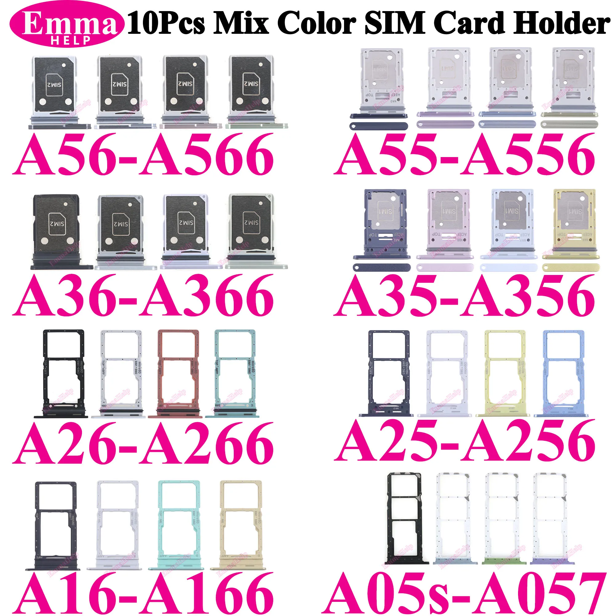 For Samsung A06 A16 A26 A36 A56 A05 A05s A15 A25 A35 A55 SIM Chip Tray ...