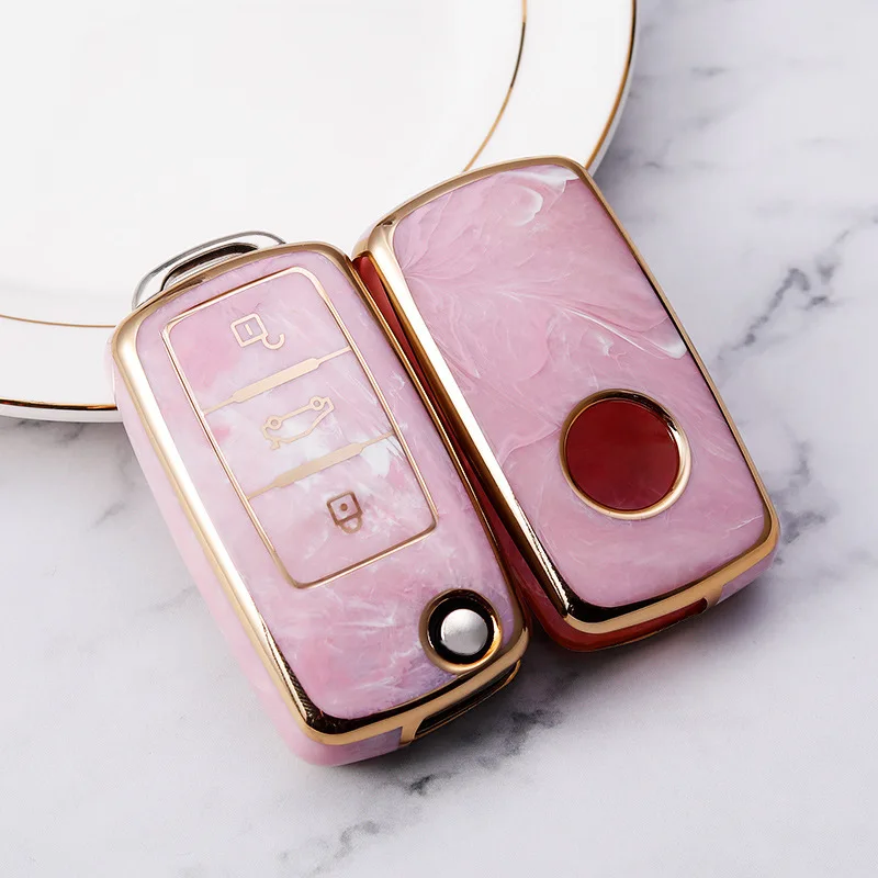 TPU-Jade-Pattern-Car-Key-Box-Cover-Protection-for-Volkswagen-Polo ...