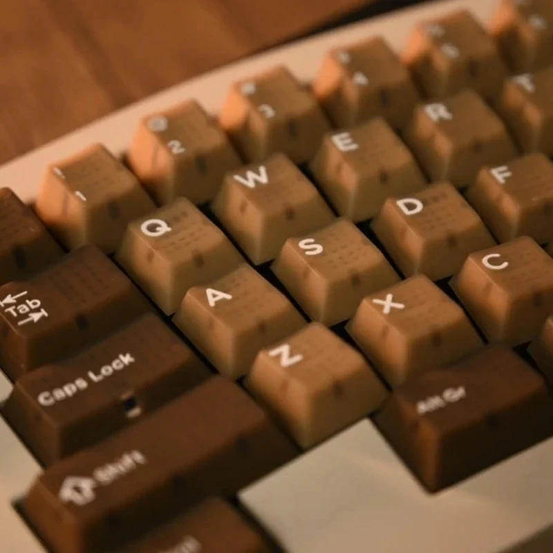 ECHOME Silent Coffee Theme Keycap ABS Secondary Molding Frosted ...