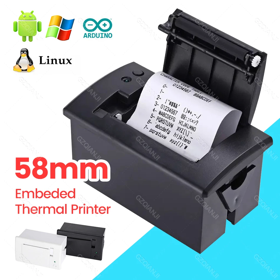 58mm-Mini-Panel-Embedded-Thermal-Printer-with-Interface-RS232-TTL-Used ...