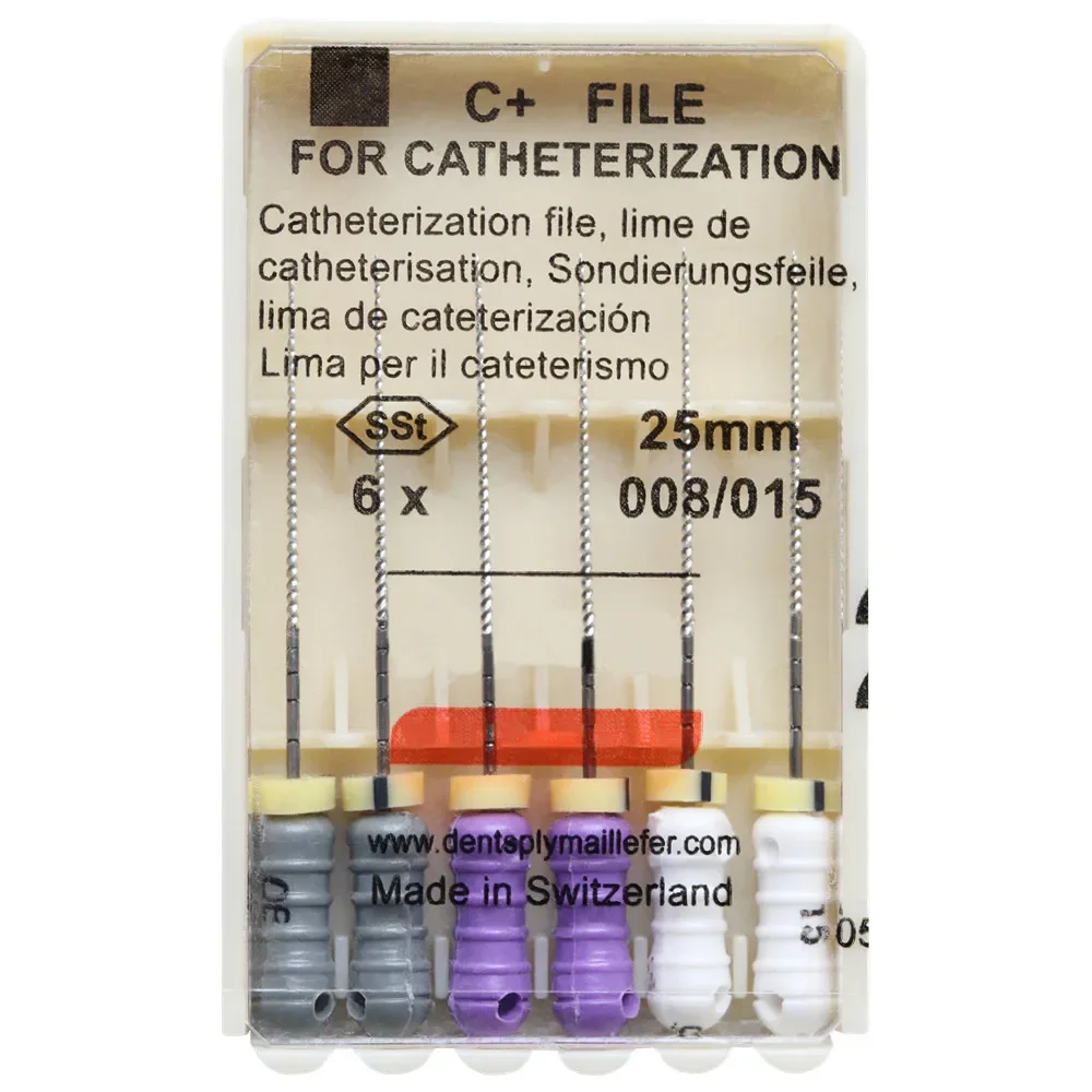 10packs 21/25/31mm Dental C+ FILE For Catheterization Endo Root Canal ...