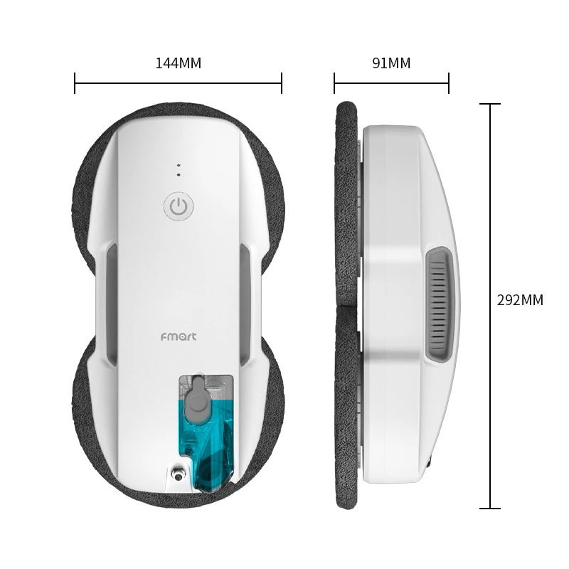 Intelligent Glass Cleaning Robot T9 with Variable Suction & Anti-Drop ...