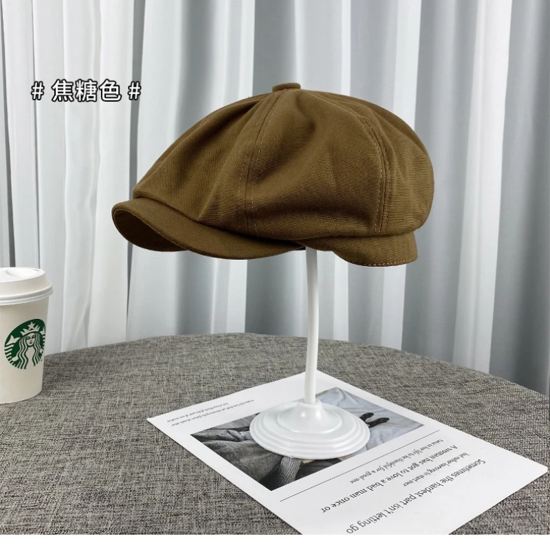 Men's Large Head Beret British Style Summer Thin Fashion Newsboy Cap ...