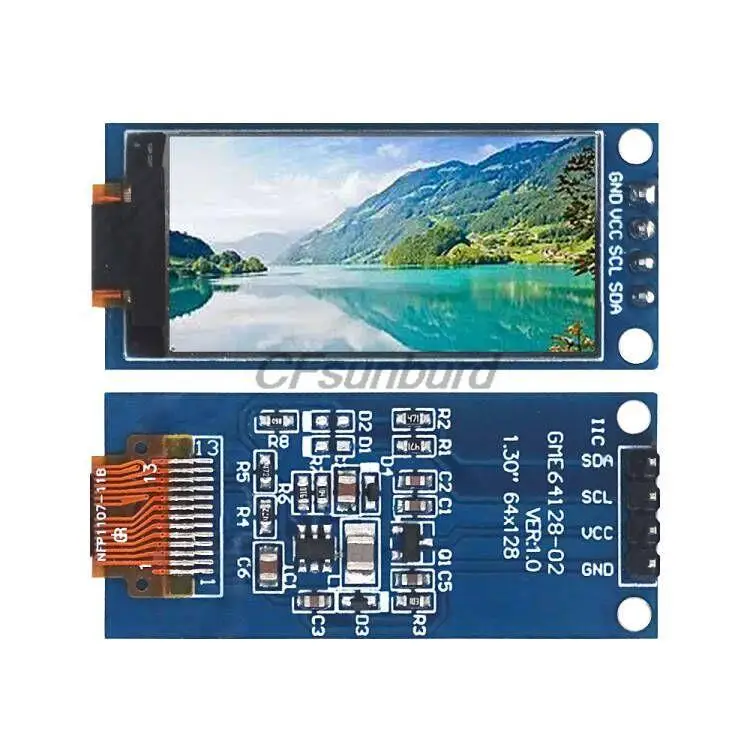 Module d'affichage Vertical OLED LCD SH1107 pour arduino, 1.3 pouces ...