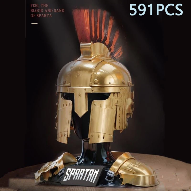 591PCS-Spartan-Helmet-Building-Blocks-Ancient-Greek-Heavy-Infantry ...