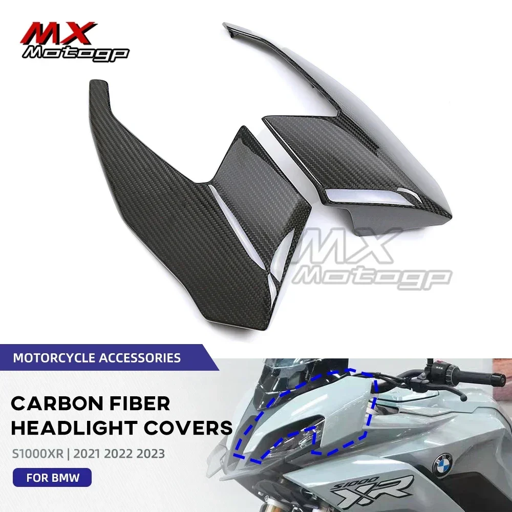 Motorcycle-100-Carbon-Fiber-Front-Fairing-Headlight-Shell-Side-Panels ...