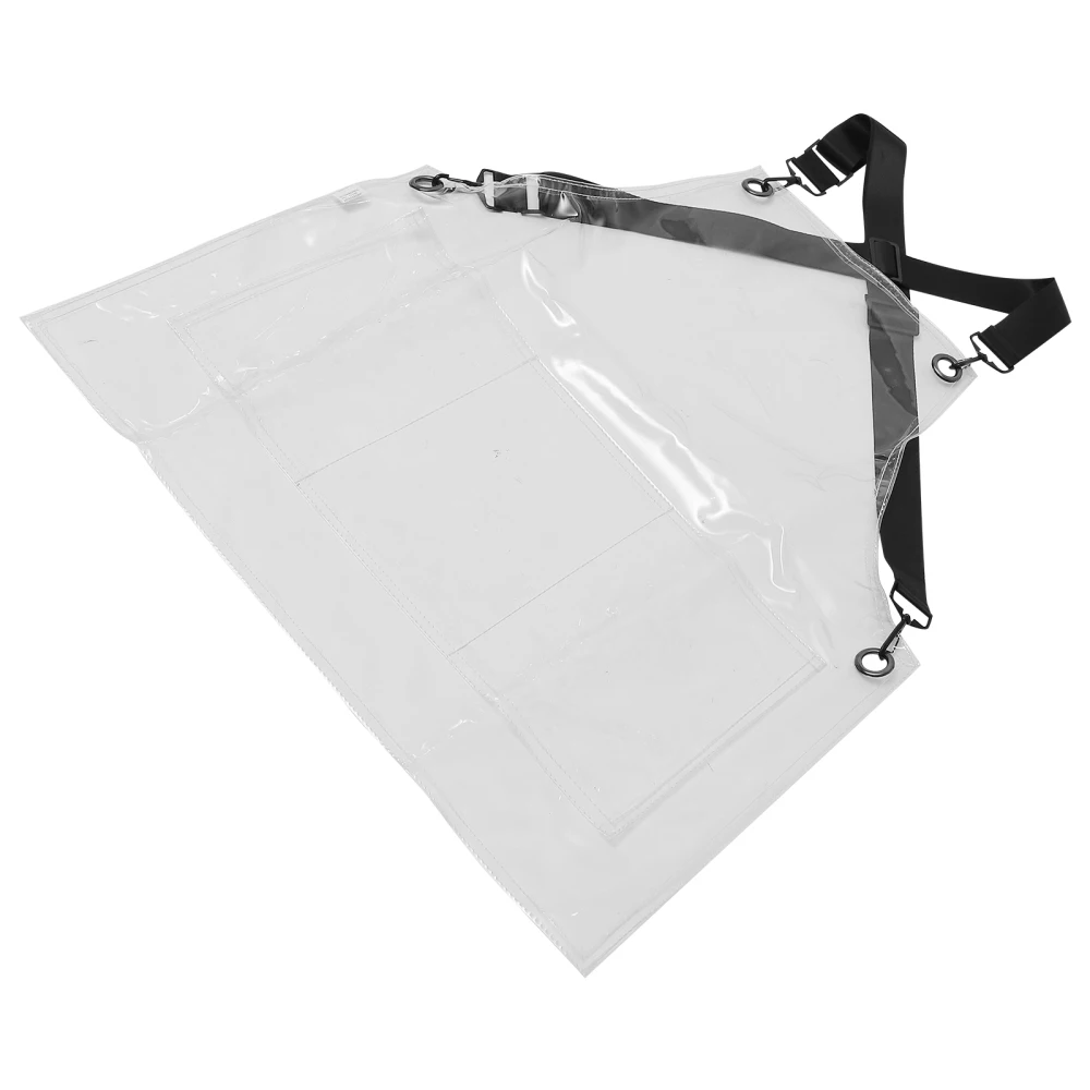 1pc Transparent TPU Apron Barber Apron Salon Hair Styling Wraps Hair ...