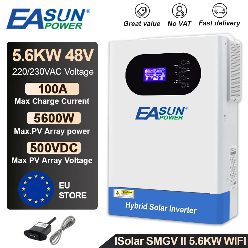 EASUN-POWER-5600W-230V-MPPT-48V-Solar-Inverter-Off-Grid-5-6KW-11000VA ...