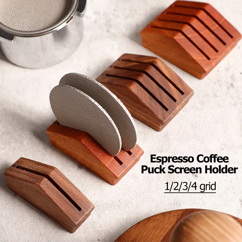 Espresso-Coffee-Filter-Screen-Holder-Stand-Reusable-Wooden-Walnut-Stand ...