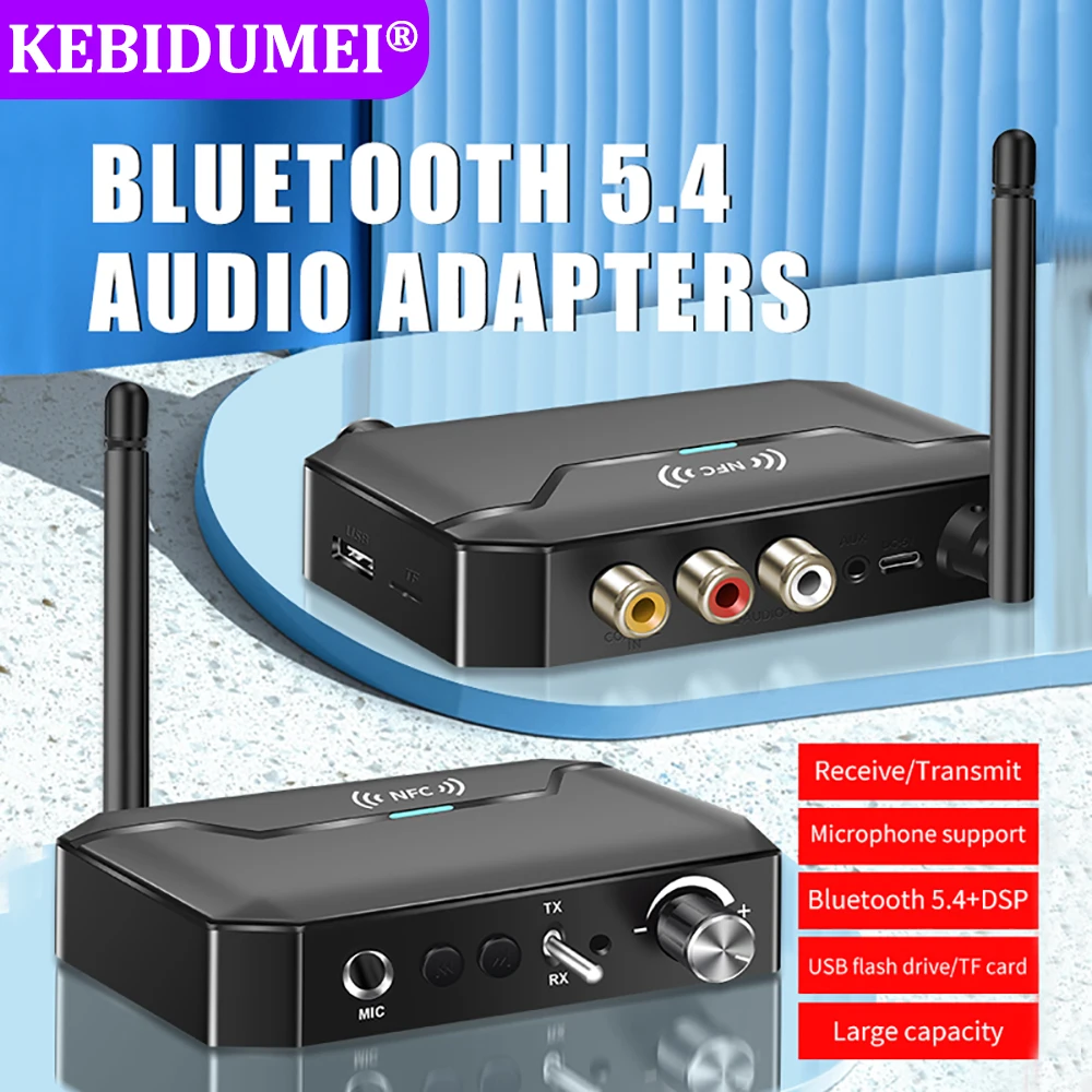 2-IN-1-Bluetooth-5-4-Audio-Transmitter-Receiver-Support-NFC-USB-U-Disk ...