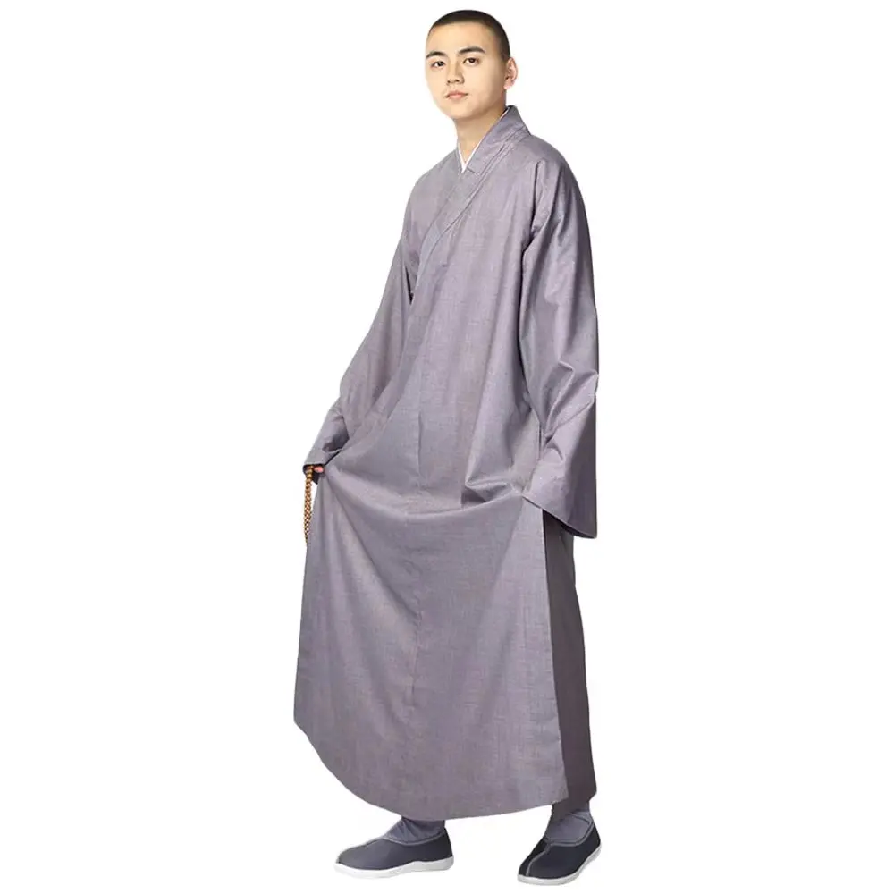 LATERONON Sommer Buddhistischen Shaolin Mönch Robe Baumwolle Lange ...