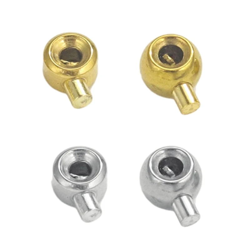 20-PCS-Fade-Resistant-Clasps-Stainless-Steel-Stopper-Spacer-Beads-Crimp ...