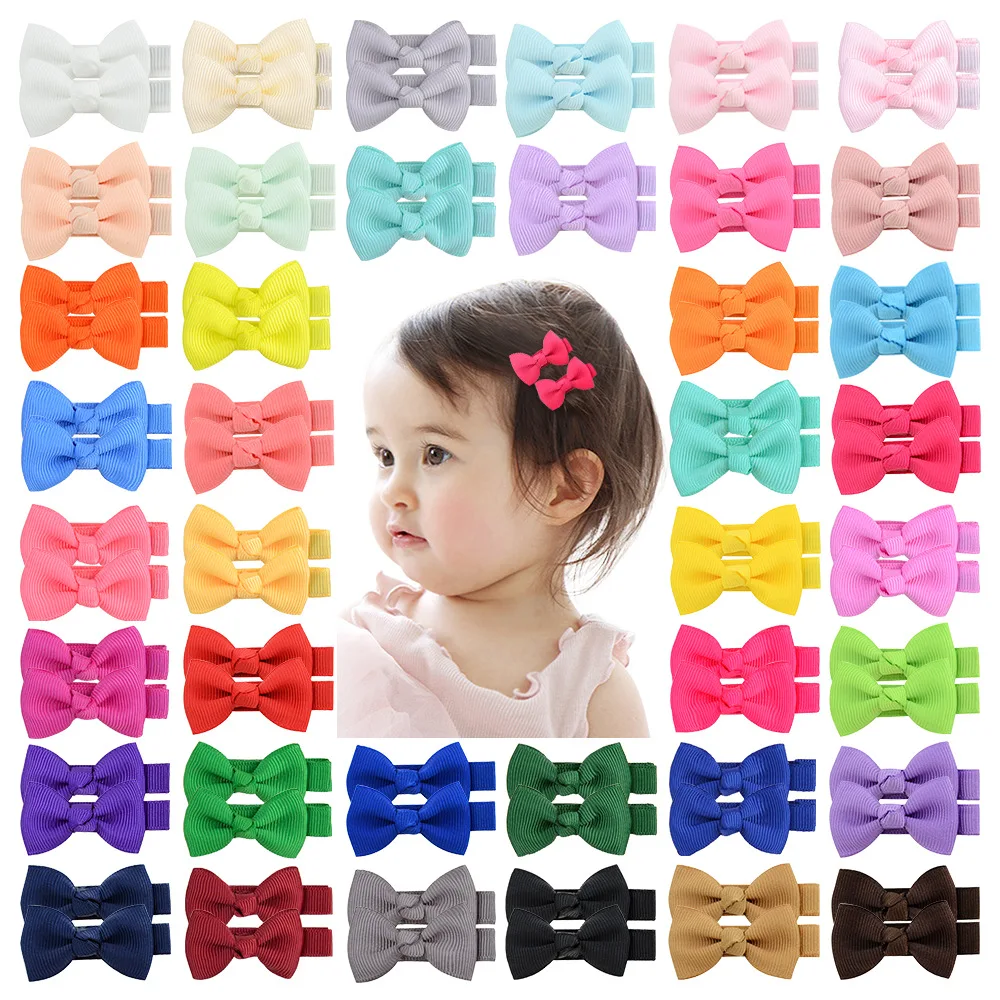 1-96-Inch-Girls-Small-Hair-Clips-Grosgrain-Ribbon-Covered-Clip-with ...
