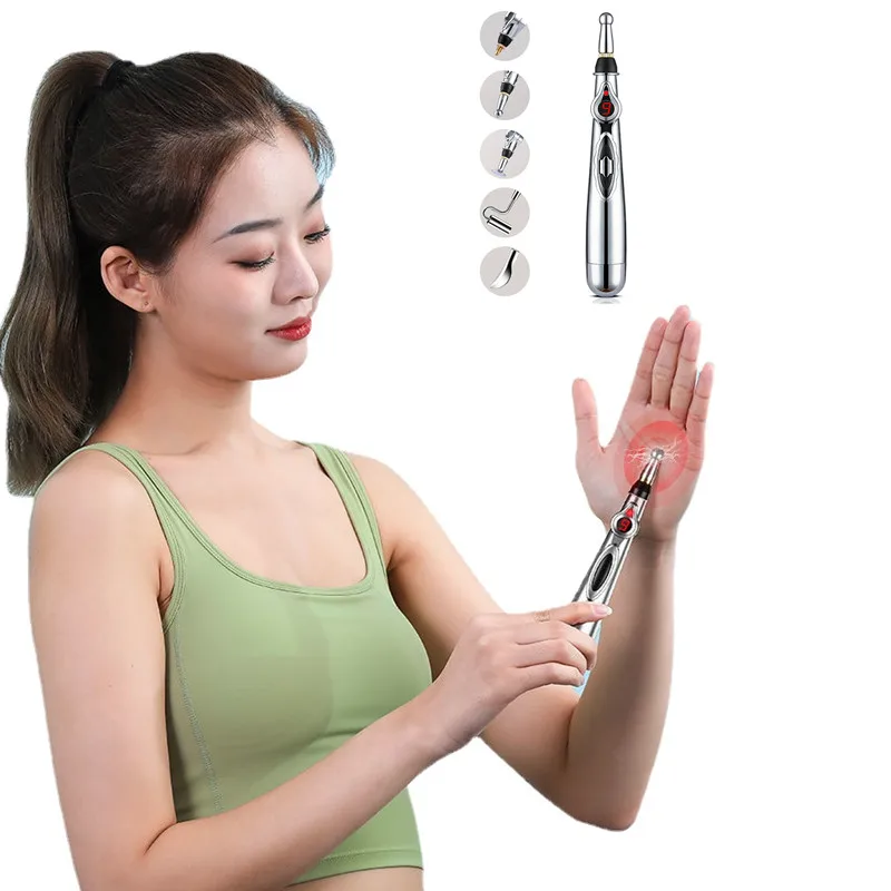 Electronic Acupuncture Pen Electric Meridians Laser Therapy Heal Massage Pen Meridian Energy Pen ...