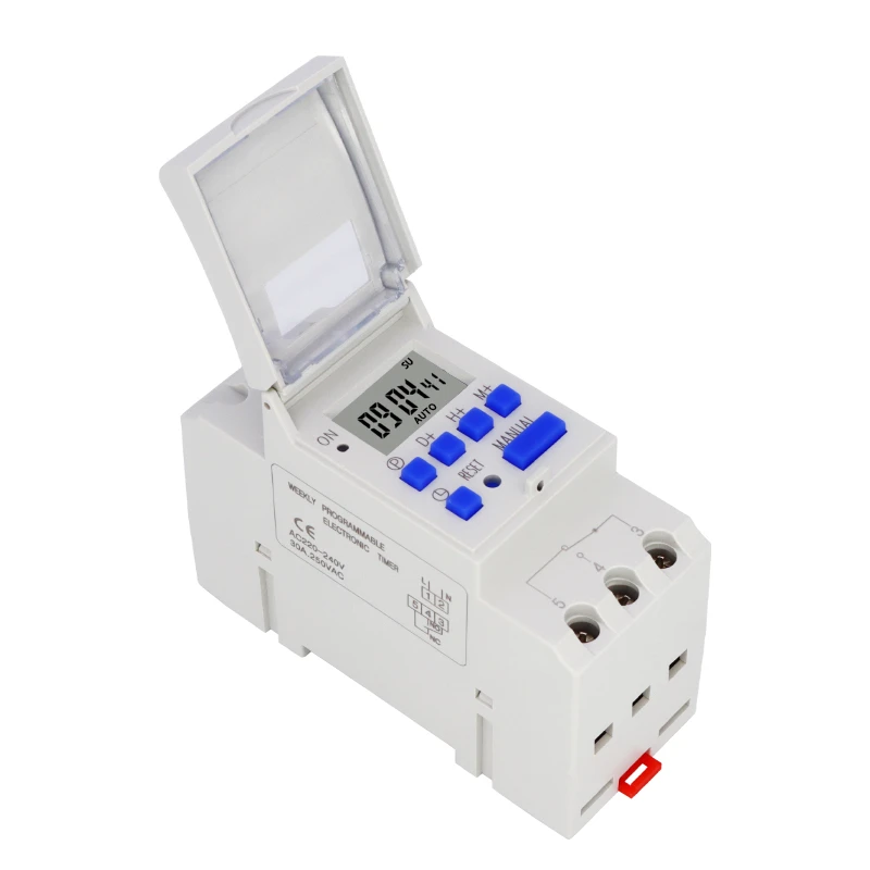 Weekly 7 Days Programmable Digital Time Switch Relay Timer Control Ac ...