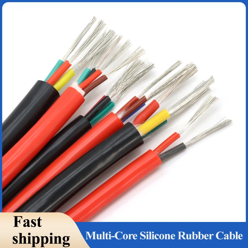 Ultra-Soft-Multi-Core-Silicone-Rubber-Cable-0-3mm-6mm-Flexible ...