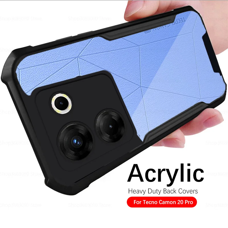 Clear-Acr-lico-TPU-Frame-Back-Cover-Shockproof-Bumper-Armor-Case-para ...