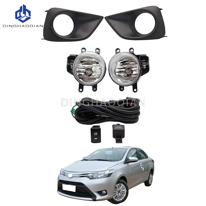 1 Set Fog Lights Headlight For Toyota Yaris Sedan Belta Vios 2014 2015 ...