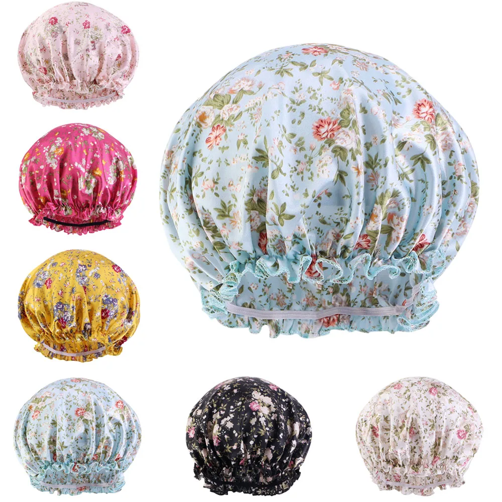 New Extra Large Satin Lined Bonnet Women Big Size Beauty Print Satin ...