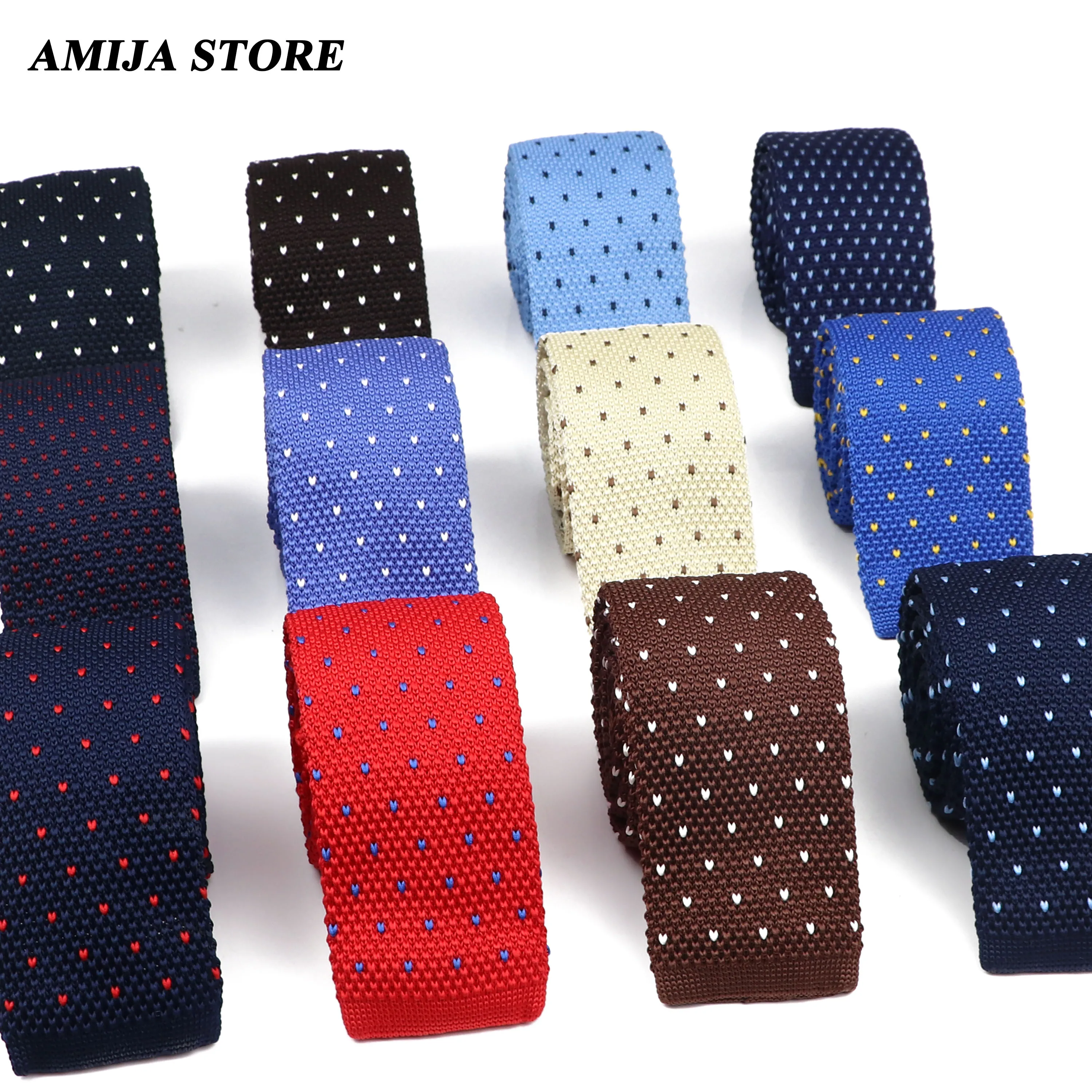 Factory Men's Colourful Tie Floral Knitted Woven Necktie Print Striped ...