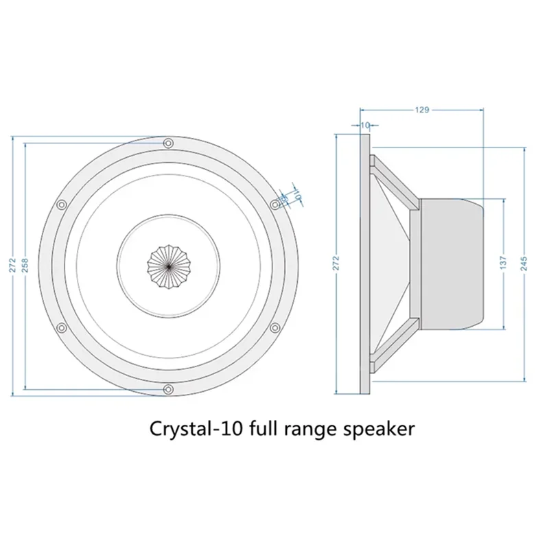 LII AUDIO 2023 Новый динамик Crystal-10 с полным диапазоном, 30 ядер ...