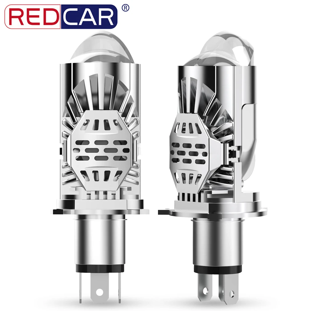 Dual Lens H4 LED Headlight Mini Projector Lens LED H4 Auto Lamp ...
