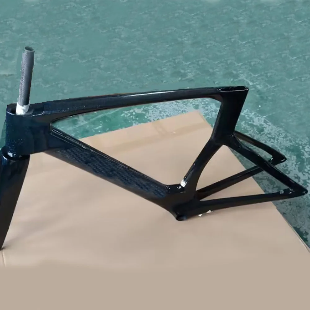 Carbon-Road-Bike-Frame-with-Handlebar-Disc-Brake-RC-Bicycle-Frame-T1100 ...