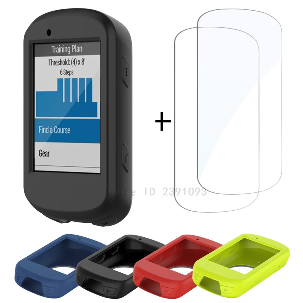 Funda-de-silicona-TPU-2-piezas-de-vidrio-templado-para-Garmin-Edge-830 ...