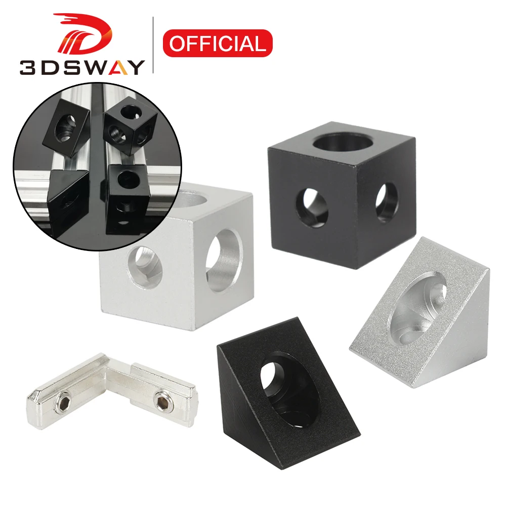 3DSWAY-5pcs-lot-2020-corner-fitting-angle-aluminum-Right-Angle-Triangle ...