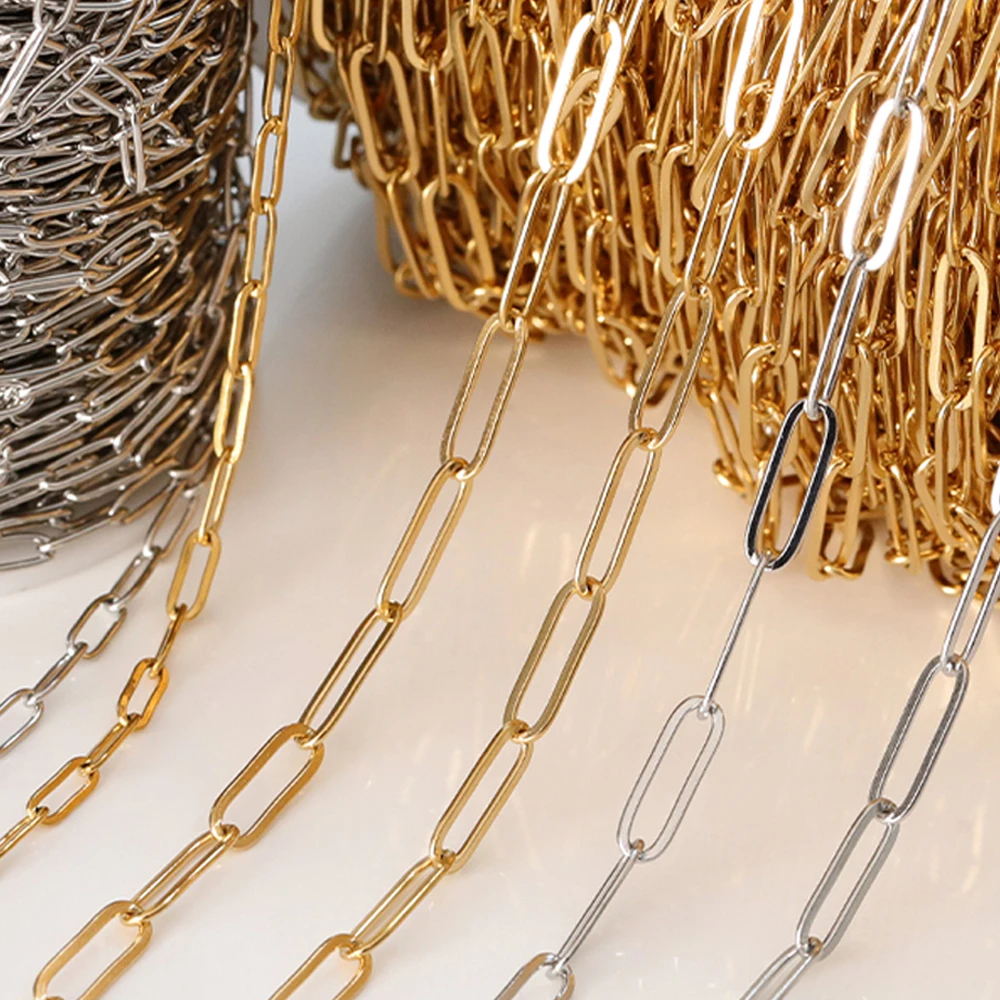 No-Fade-2Meters-Stainless-Steel-Chain-Gold-Chains-for-Necklace-Bracelet ...