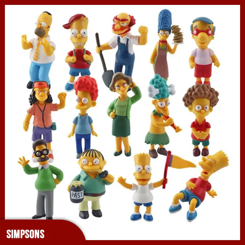 In-Stock-Simpsons-Funny-Homer-Marge-Bart-Mini-Figurines-Cartoon-Action ...