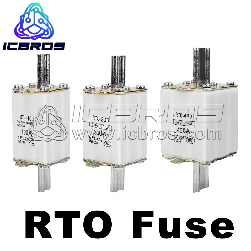 RT0-Ceramic-Fuse-380V-Core-60A-Base-80A-100A-Square-Tube-Knife-Shaped ...