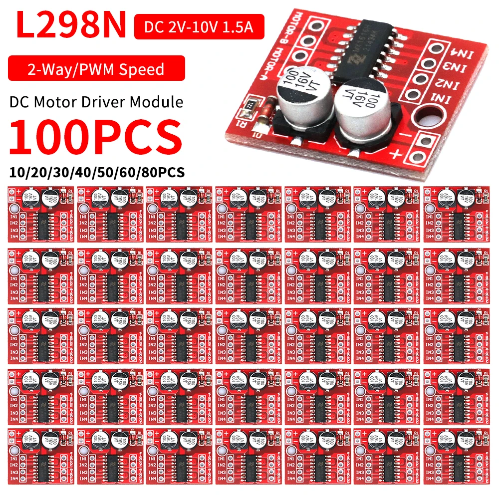 5-100PCS-MX1508-DC-Motor-Driver-Module-2V-10V-1-5A-2-Way-Reversing-PWM ...