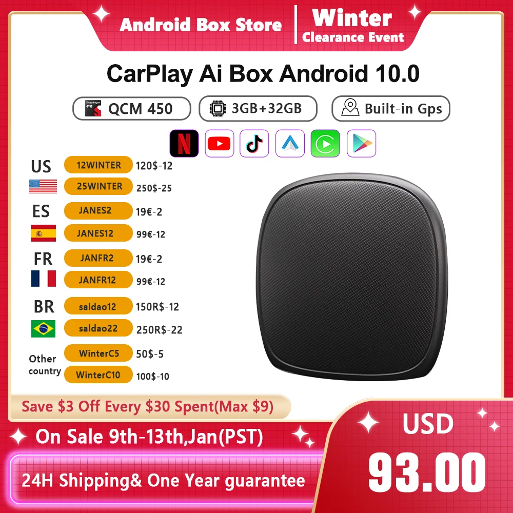 Carplay Ai Box Mini Android Box Apple Car Play Wireless Android Auto ...