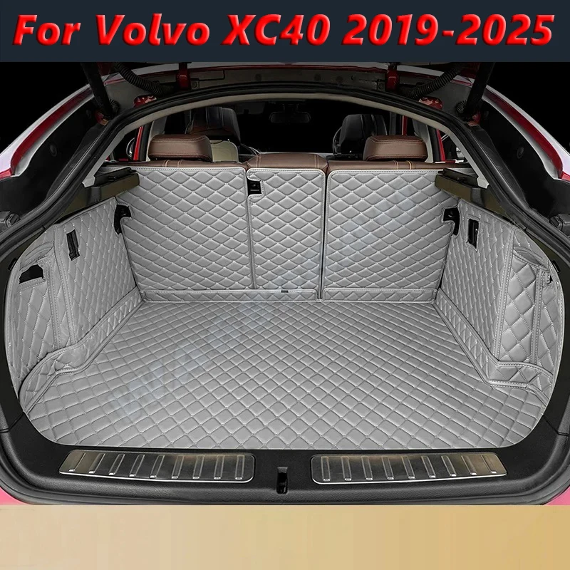 Custom For Volvo XC40 2019-2025 Car Trunk Mat High Quality Leather Auto ...