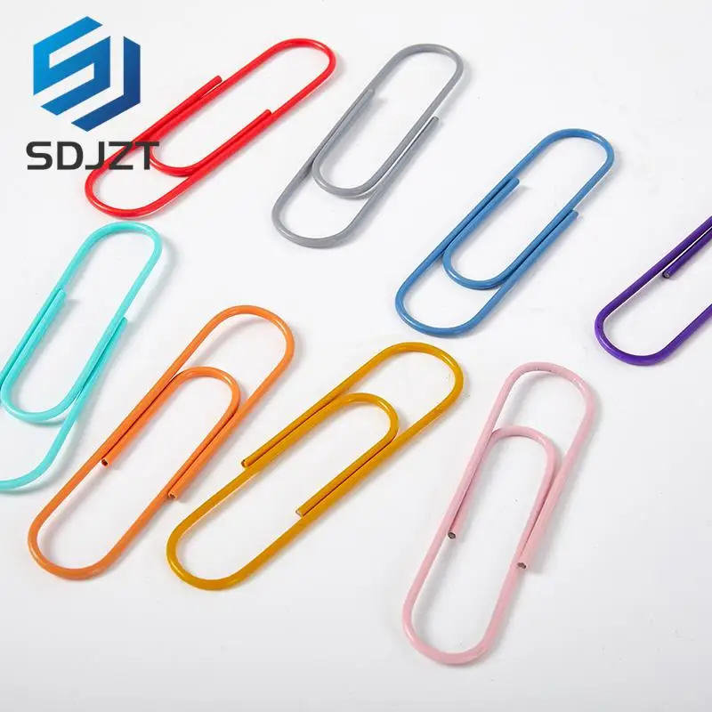 10Pcs-lot-100mm-Metal-Big-Paper-Clips-Large-Colorful-Notes-Classified ...