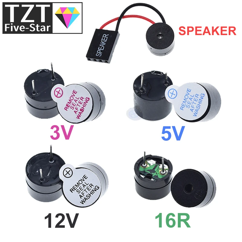 10pcs Active Buzzer 3v/5v/12v/16r Tmb12a03 Tmb12a05 Tmb12a12 Magnetic ...