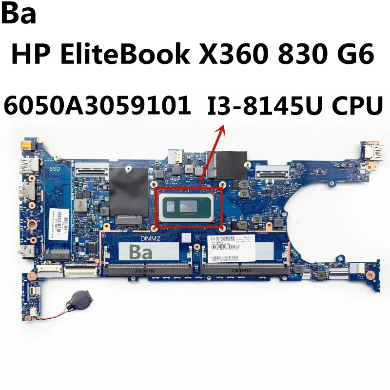 For-HP-EliteBook-X360-830-G6-Laptop-Motherboard-6050A3059101-With-i3 ...